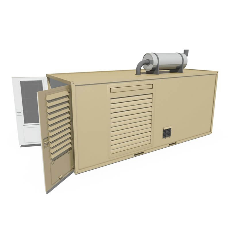 20ft Generator Container Version 1 - 3D Model by panaristi