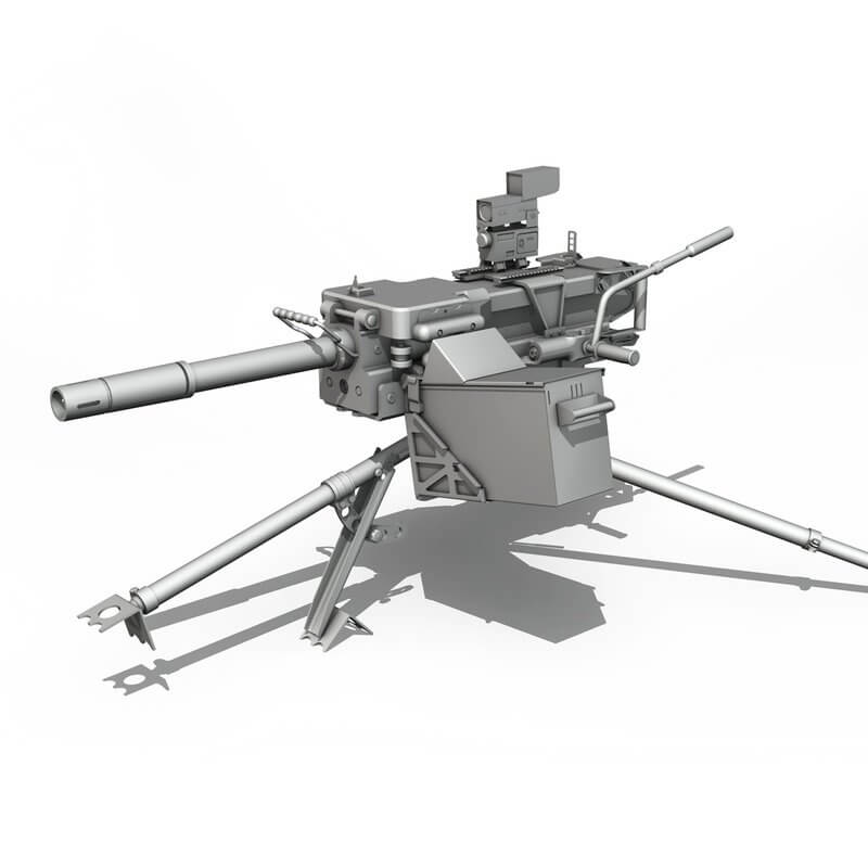 40mm Grenade Machine Gun GMG - 3D Model by panaristi
