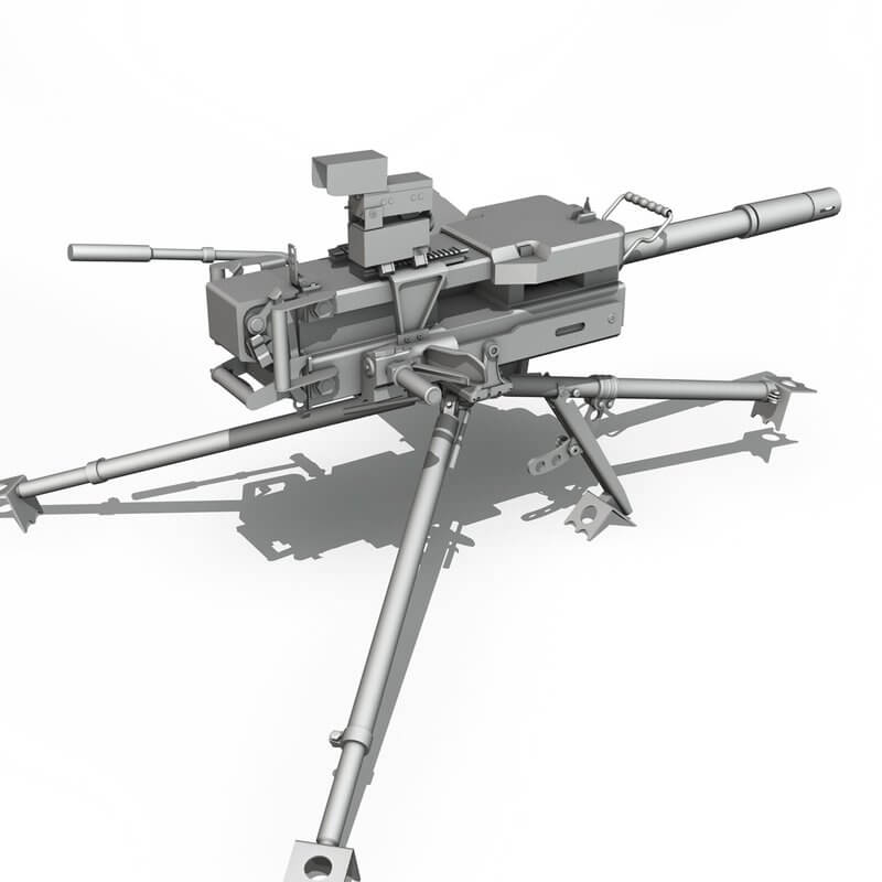 40mm Grenade Machine Gun GMG - 3D Model by panaristi