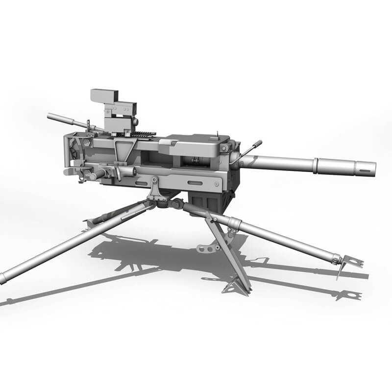 40mm Grenade Machine Gun GMG - 3D Model by panaristi