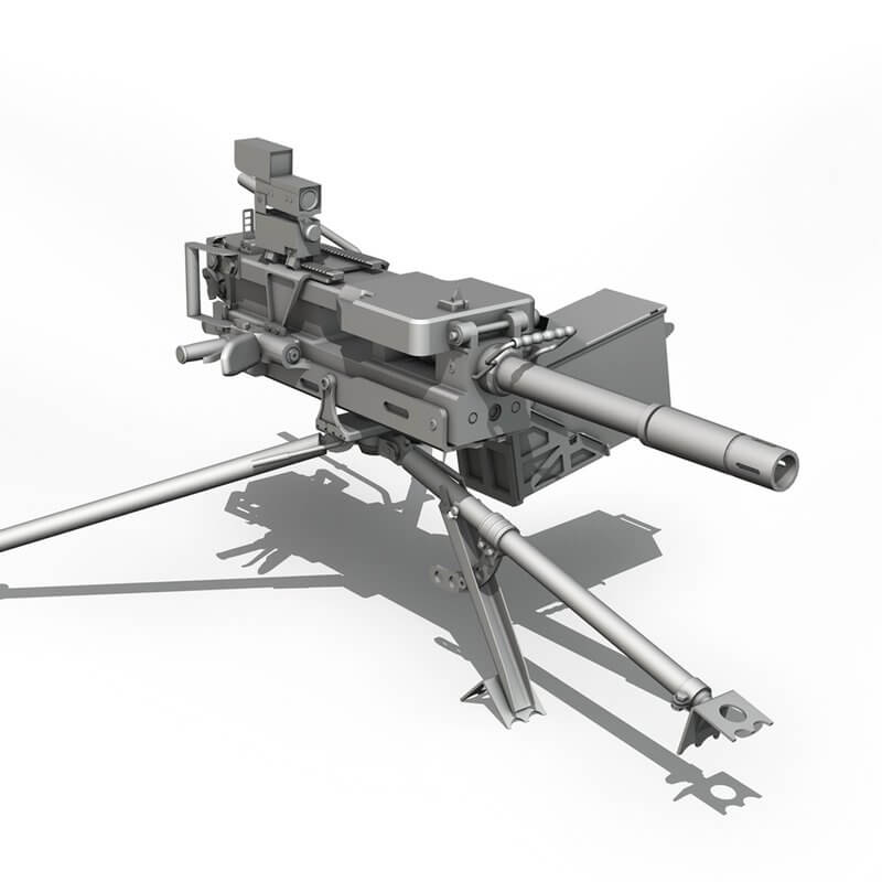 40mm Grenade Machine Gun GMG - 3D Model by panaristi