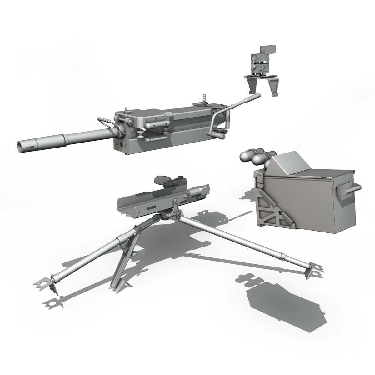 40mm Grenade Machine Gun GMG - 3D Model by panaristi
