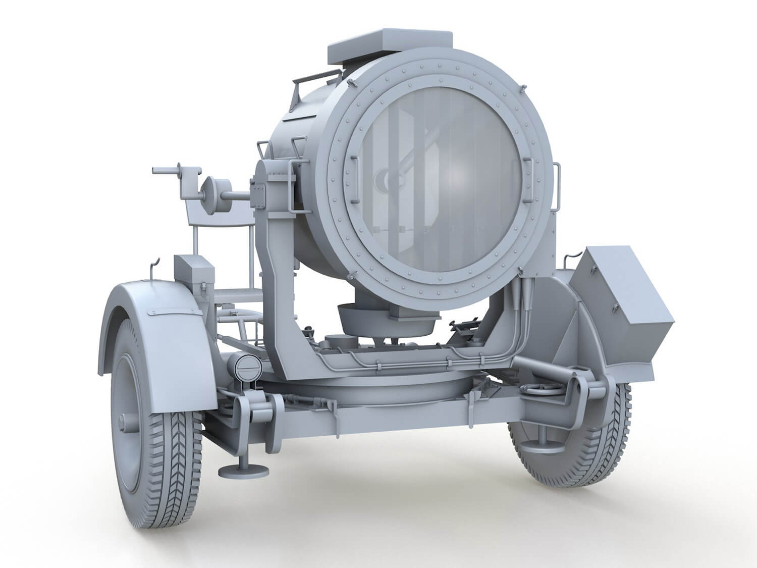 60cm Flak Scheinwerfer 36 - Flak SW36 3D Model by panaristi