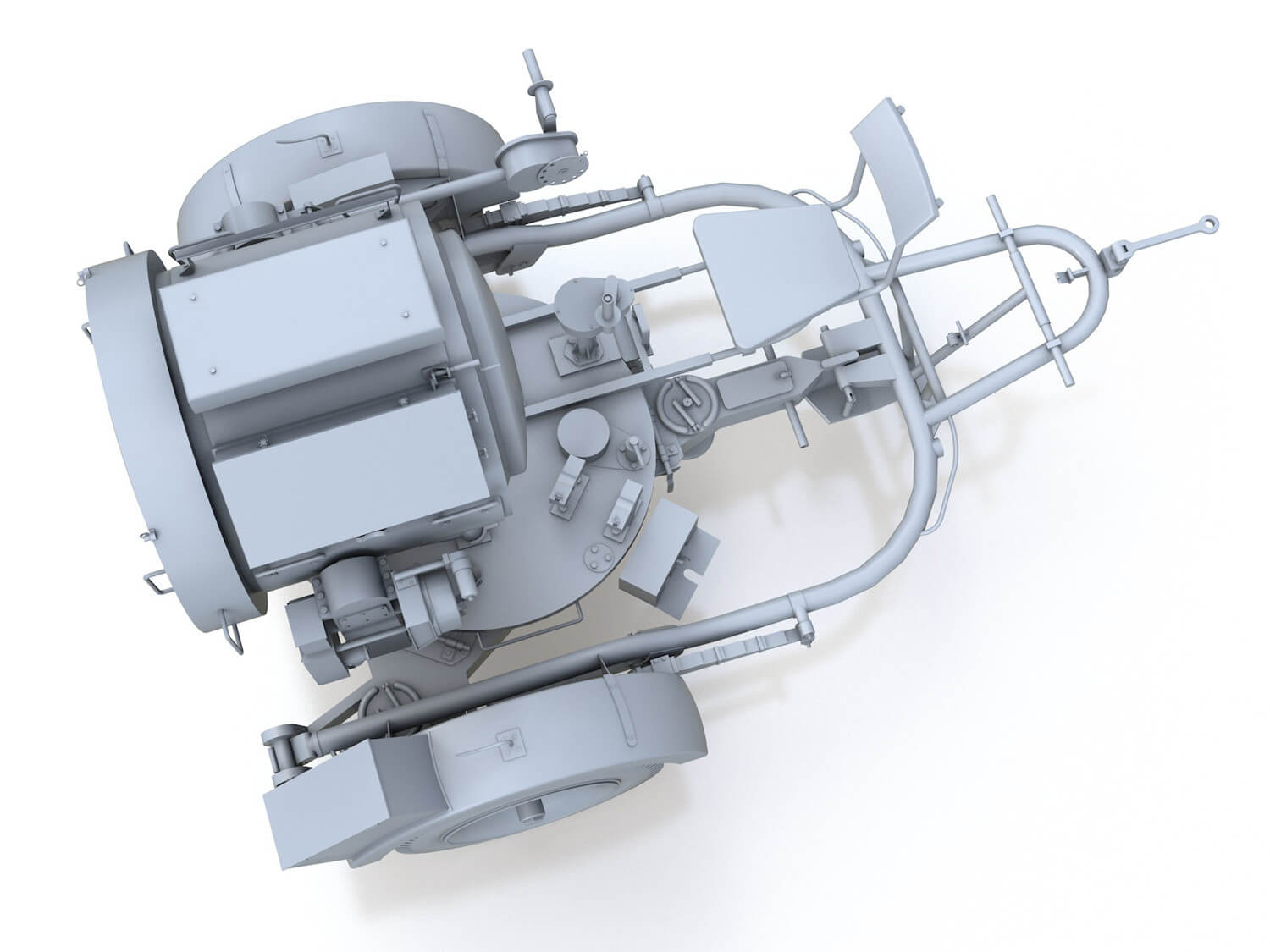 60cm Flak Scheinwerfer 36 - Flak SW36 3D Model by panaristi