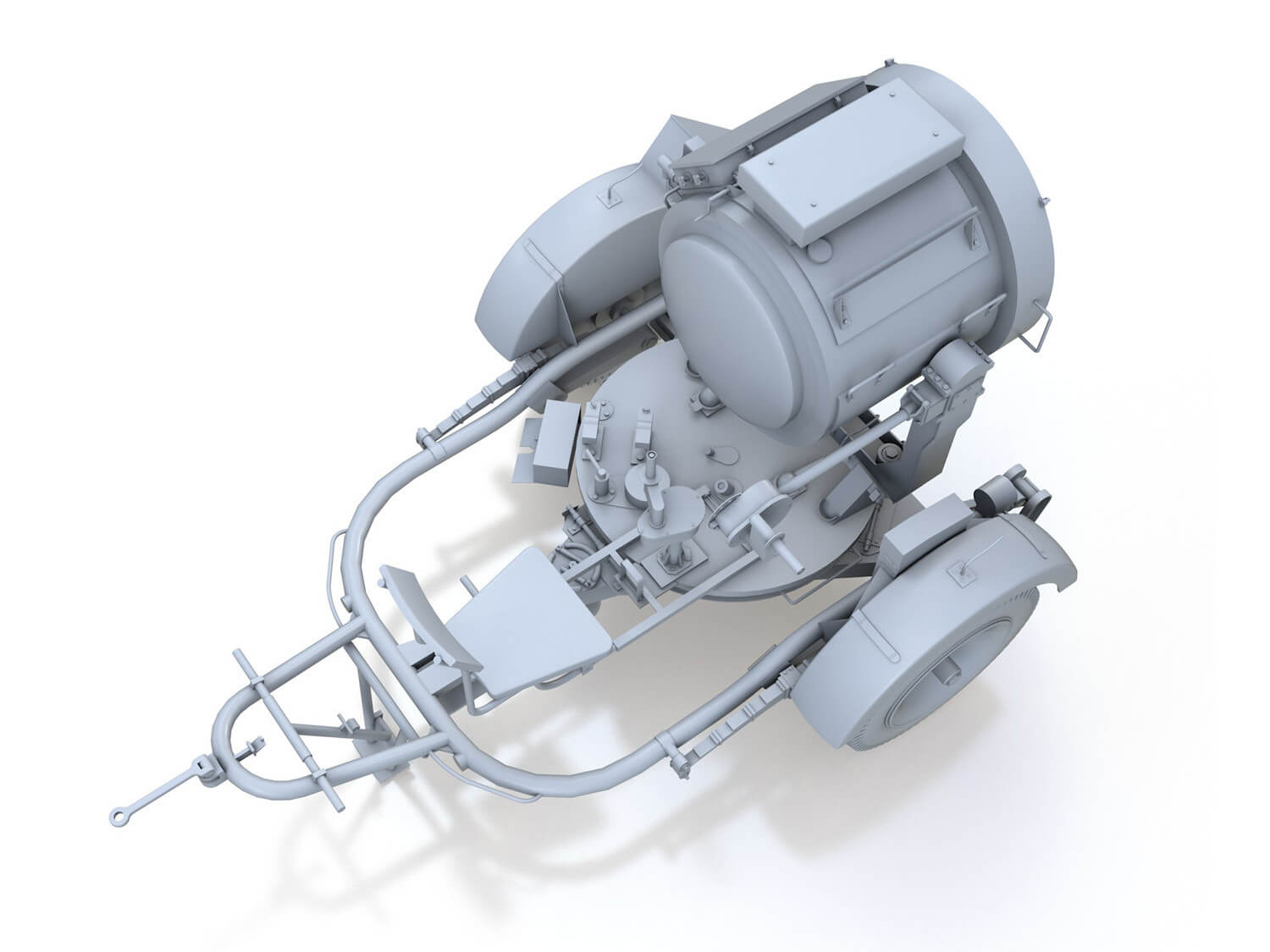 60cm Flak Scheinwerfer 36 - Flak SW36 3D Model by panaristi