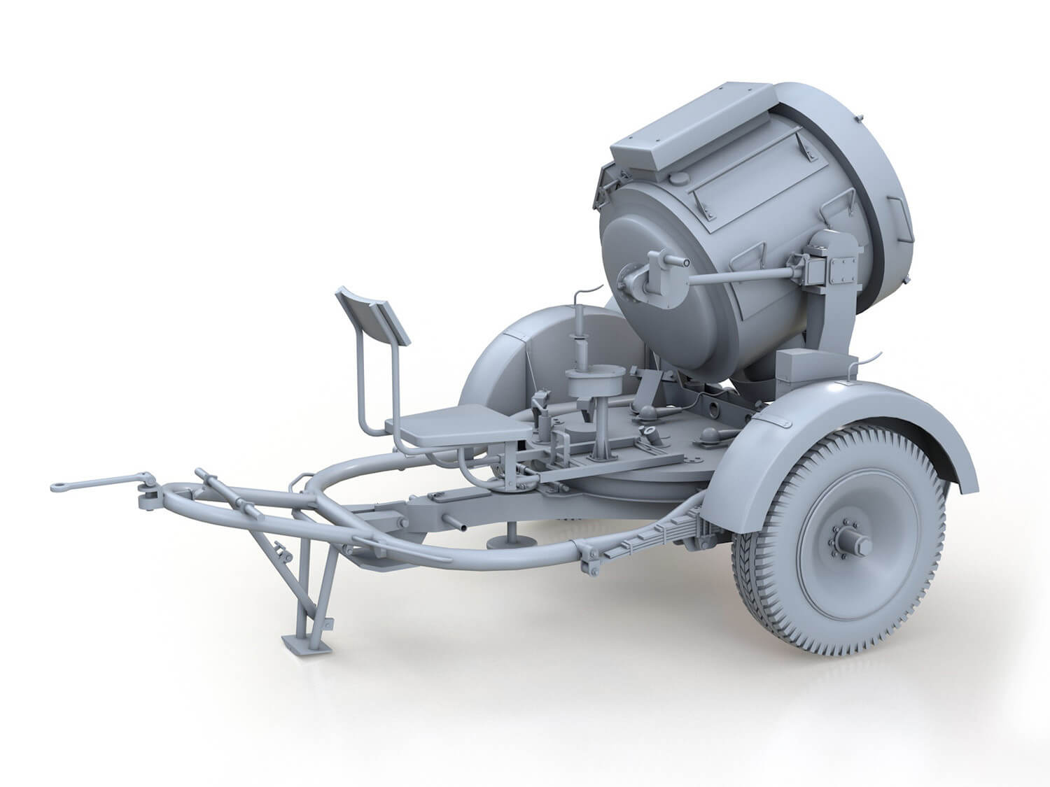 60cm Flak Scheinwerfer 36 - Flak SW36 3D Model by panaristi