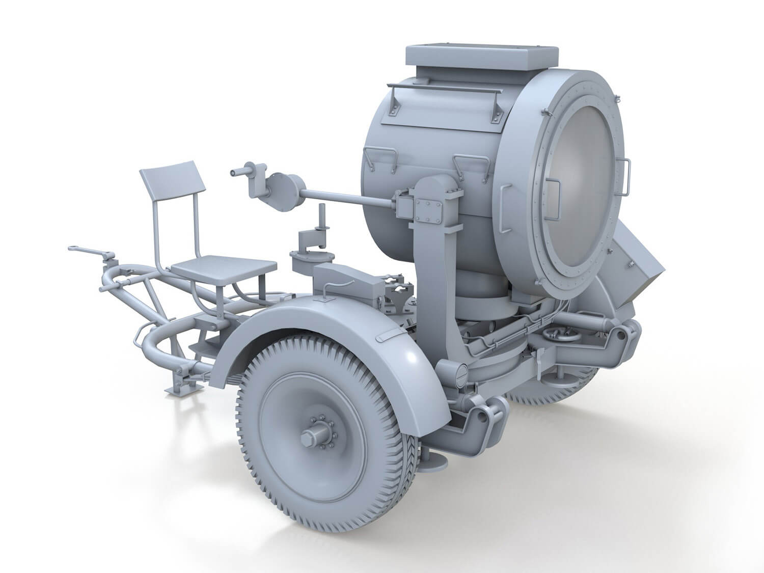 60cm Flak Scheinwerfer 36 - Flak SW36 3D Model by panaristi