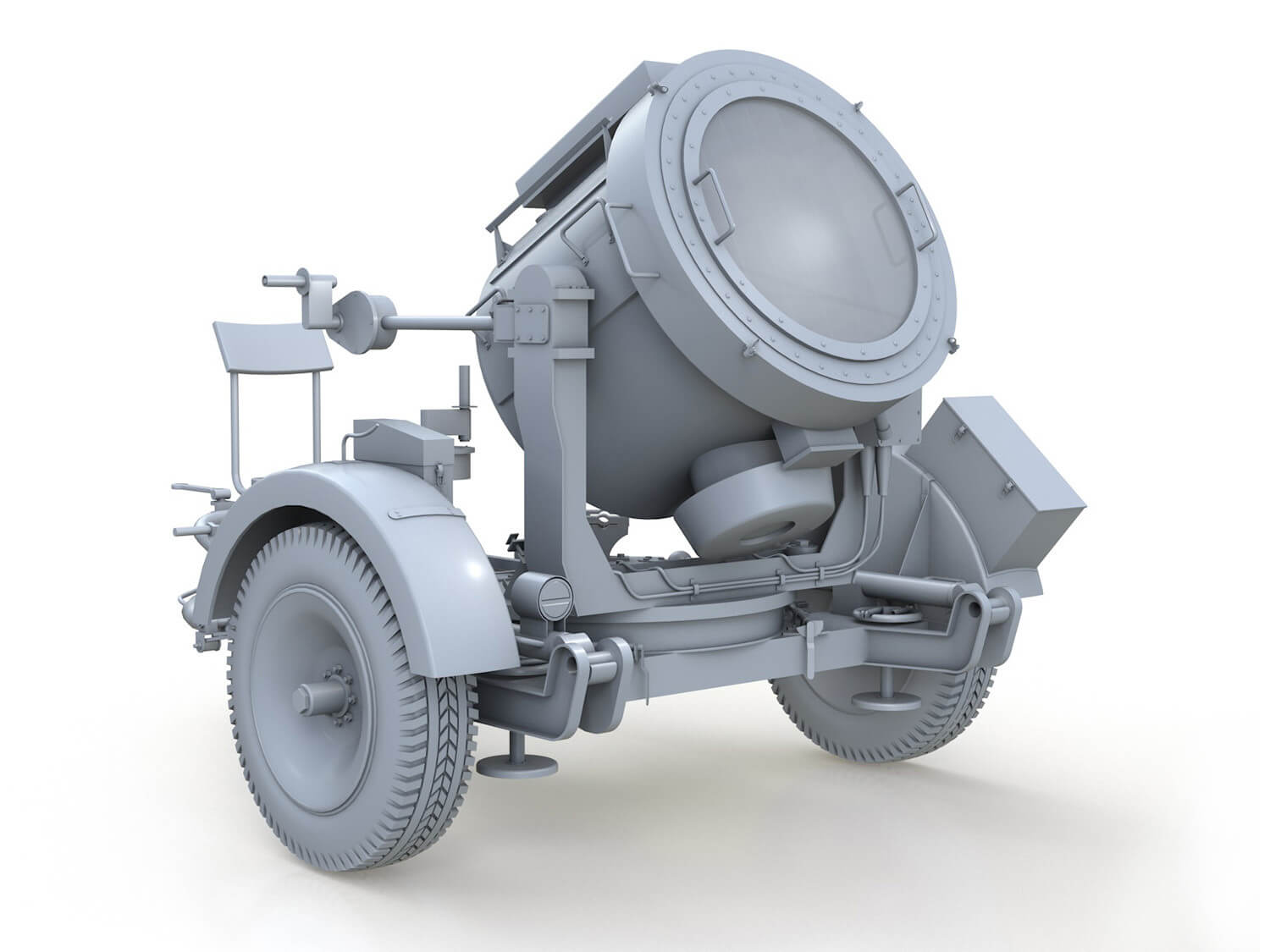 60cm Flak Scheinwerfer 36 - Flak SW36 3D Model by panaristi