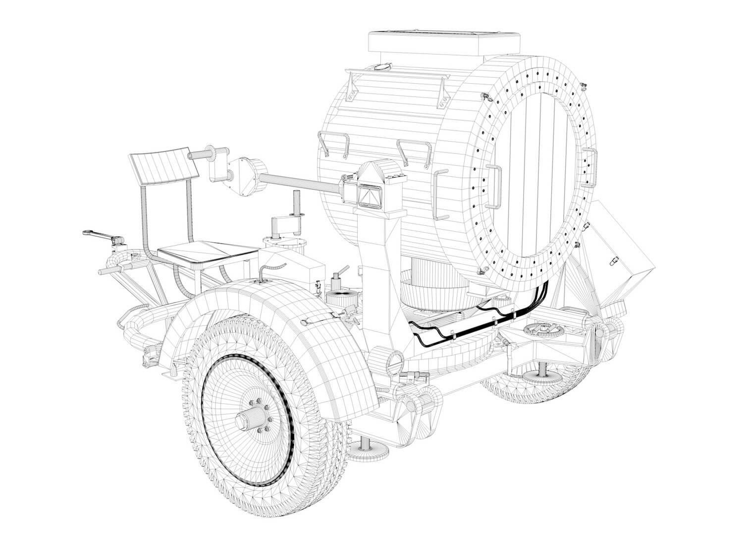 60cm Flak Scheinwerfer 36 - Flak SW36 3D Model by panaristi