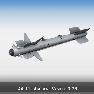 AA-11 Archer - Vympel R-73 3D Model by panaristi