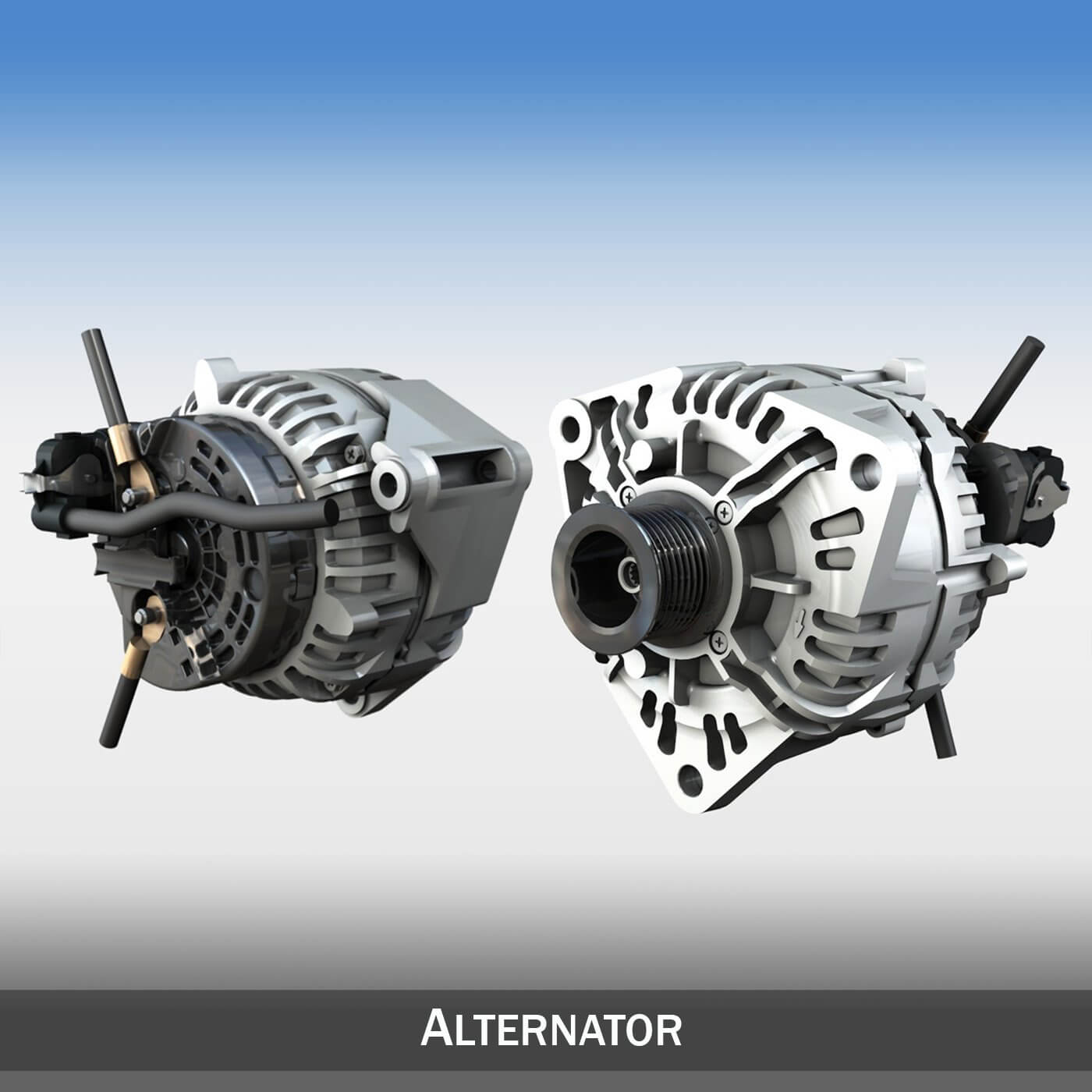 Alternator - 3D Model by panaristi