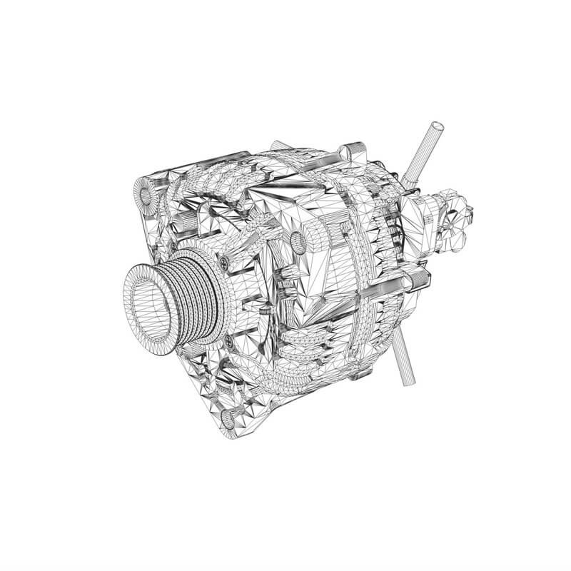 Alternator - 3D Model by panaristi