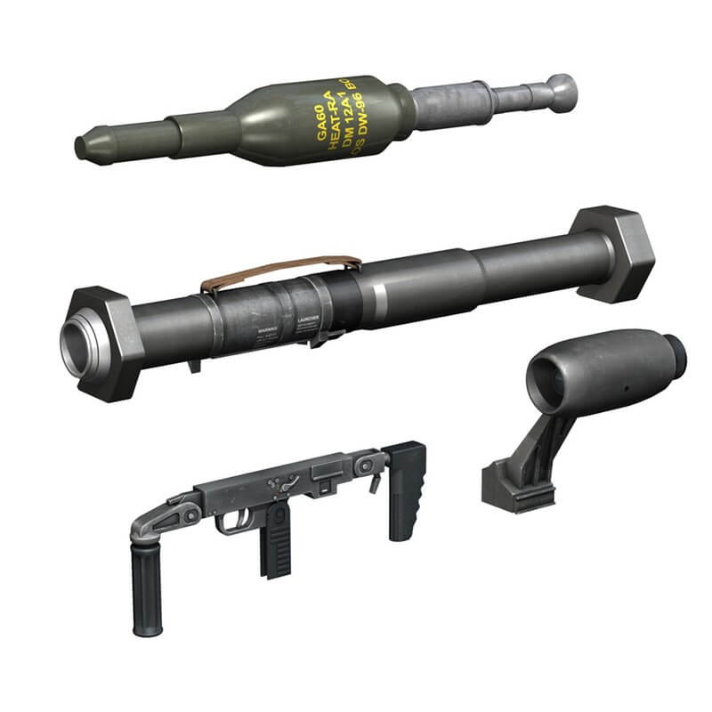 Anti-tank Rocket Launcher Panzerfaust 3 3D Model by panaristi