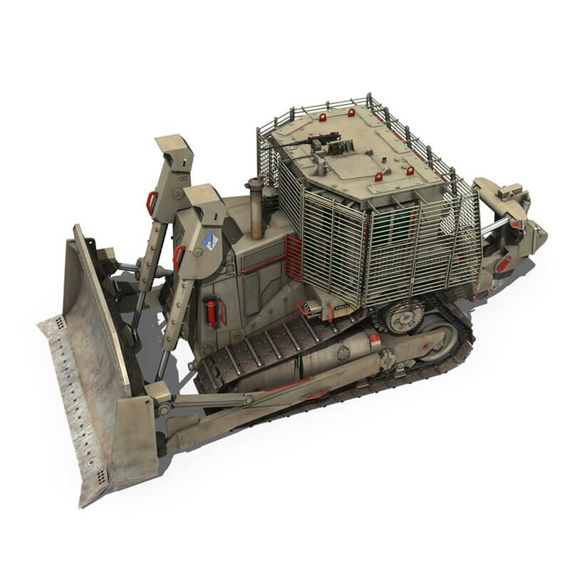 Armored D9R Bulldozer - 949634 - IDF 3D Model by panaristi