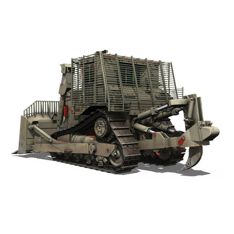 Armored D9R Bulldozer - 949634 - IDF 3D Model by panaristi