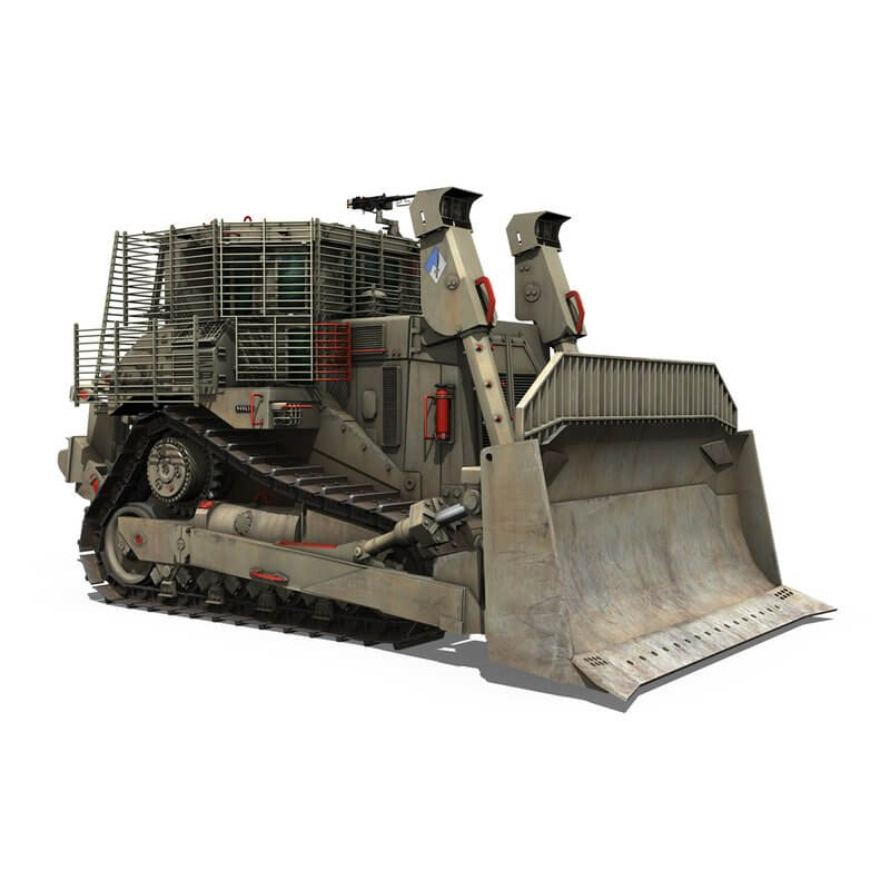 Armored D9R Bulldozer - 949634 - IDF 3D Model by panaristi