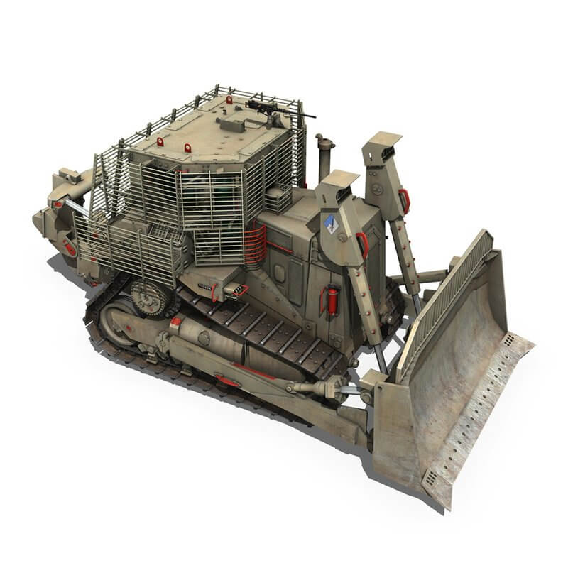 Armored D9R Bulldozer - 949634 - IDF 3D Model by panaristi