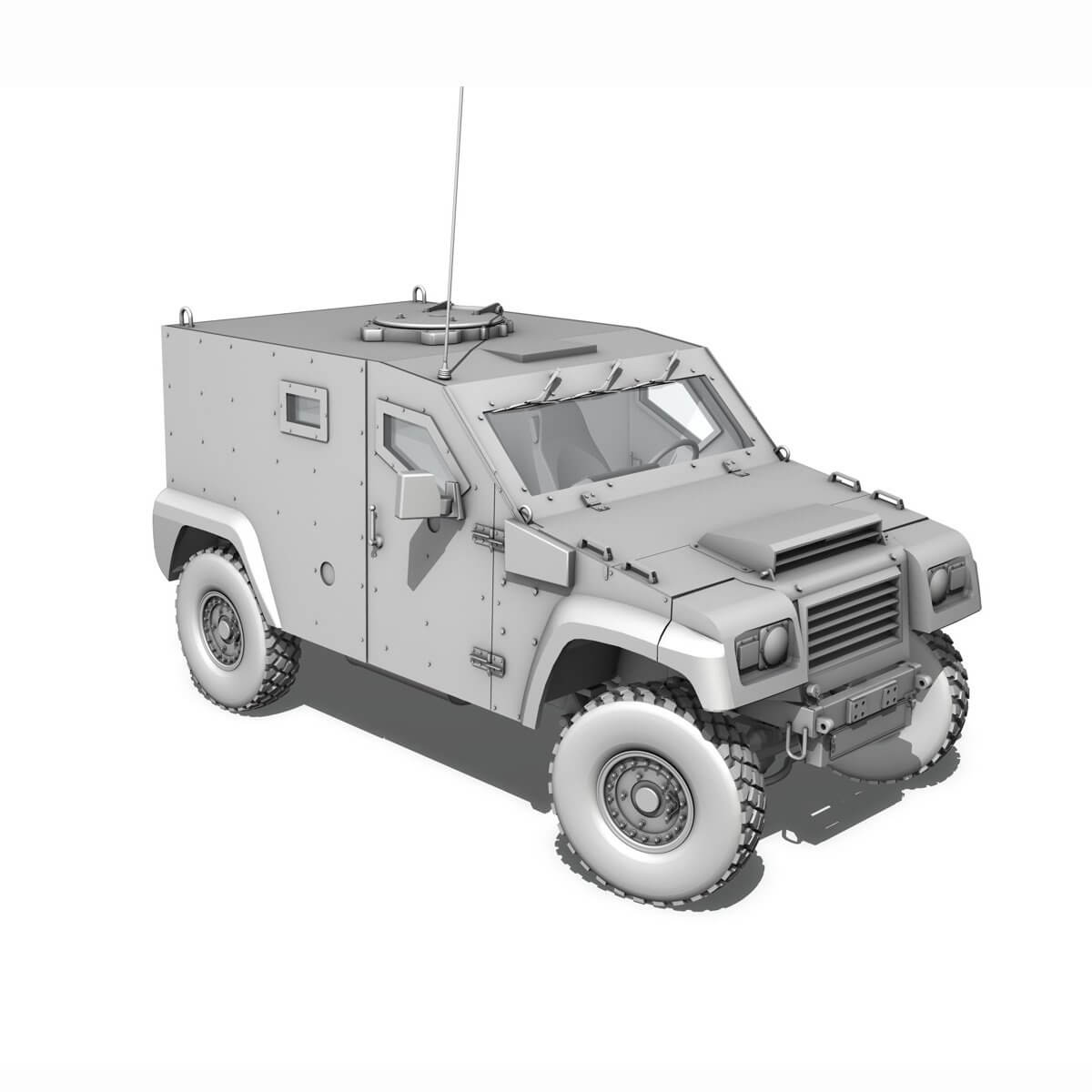 Auverland Panhard PVP - Army 3D Model by panaristi