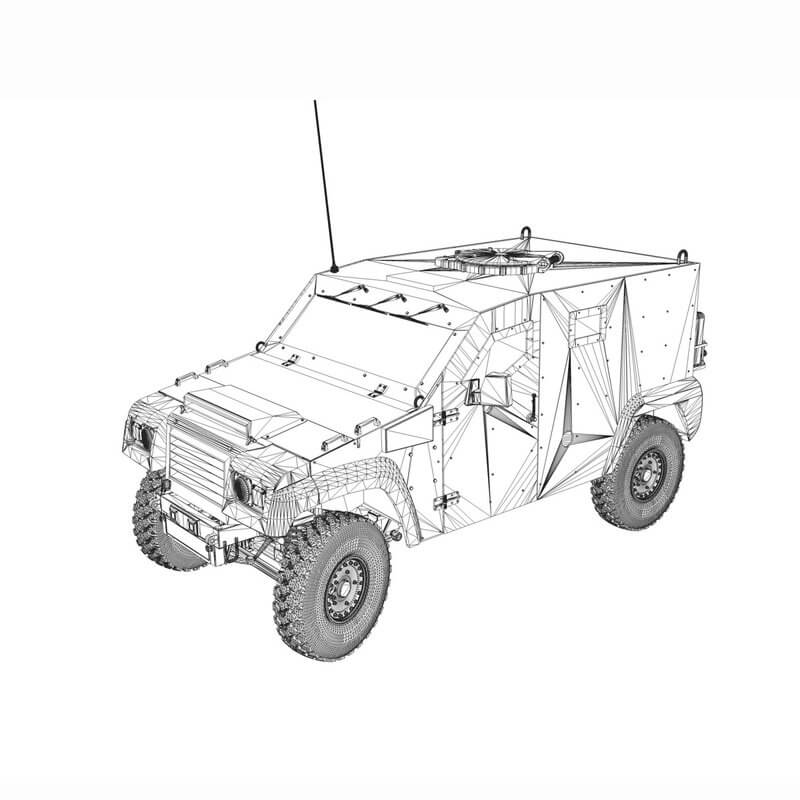 Auverland Panhard PVP - Army 3D Model by panaristi