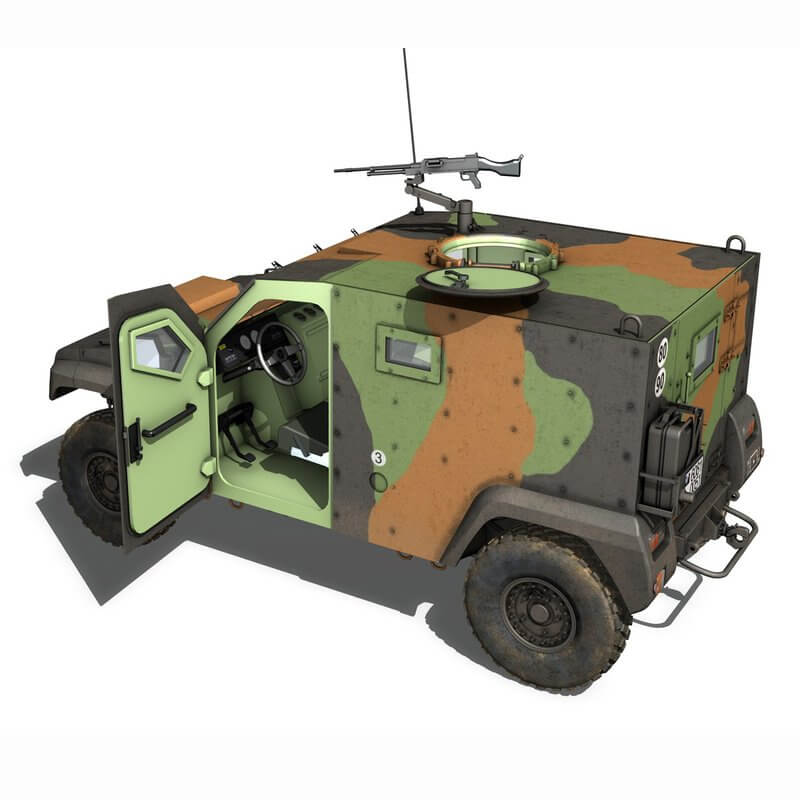 Auverland Panhard PVP - French Army 3D Model by panaristi