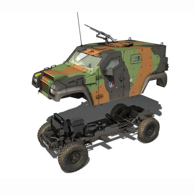 Auverland Panhard PVP - French Army 3D Model by panaristi