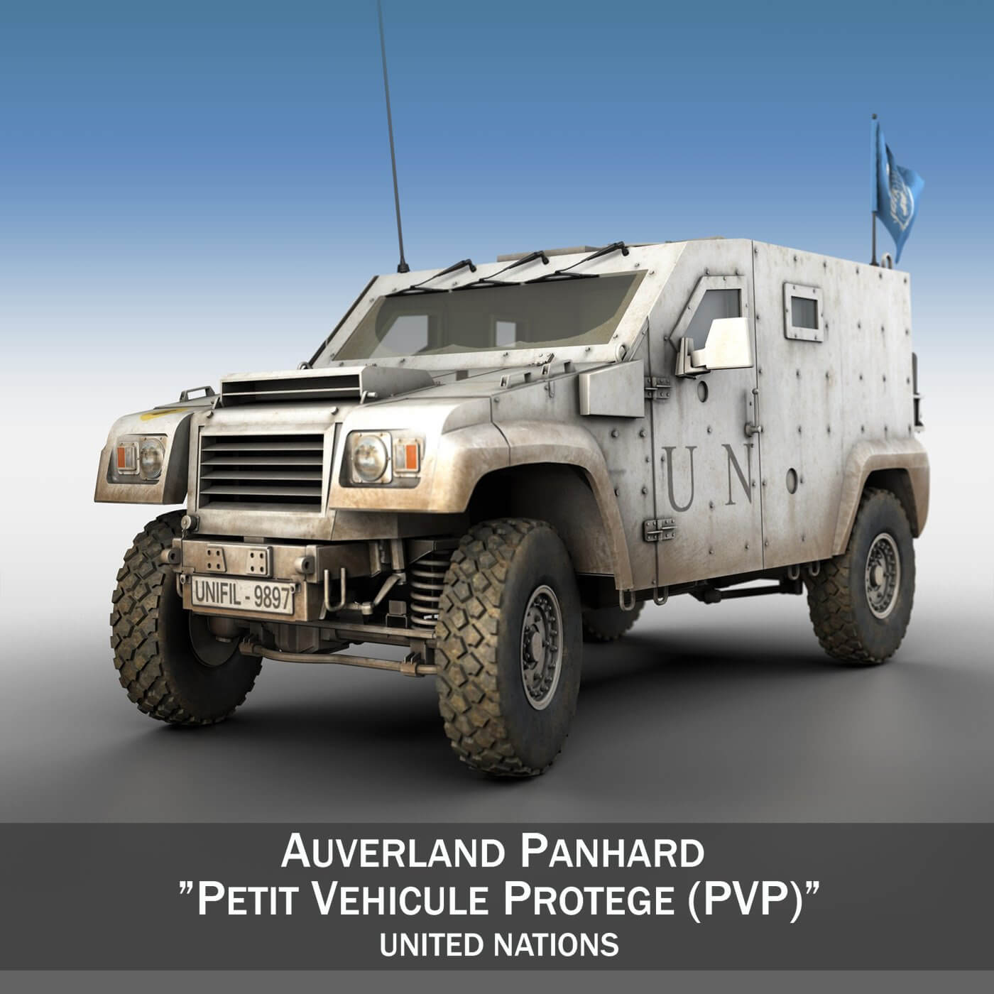 Auverland Panhard PVP - United Nations 3D Model by panaristi