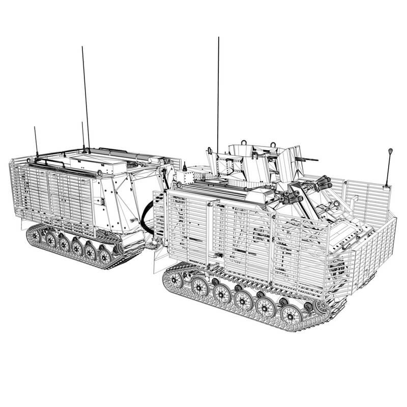 BAE BVS10 Viking Mark II - 3D Model by panaristi
