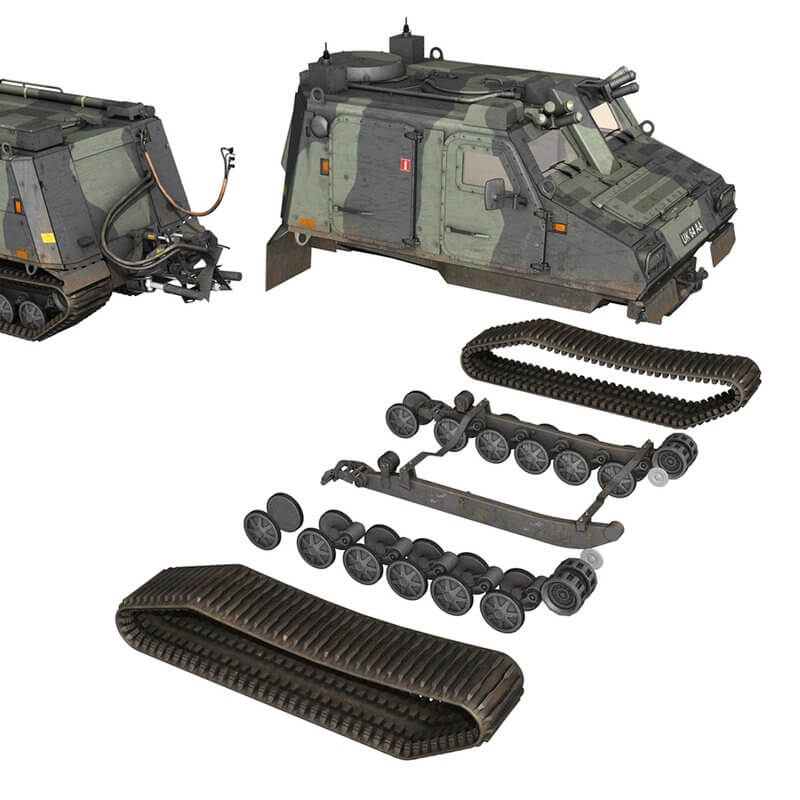 BAE BVS10 Viking - UK Forces 3D Model by panaristi