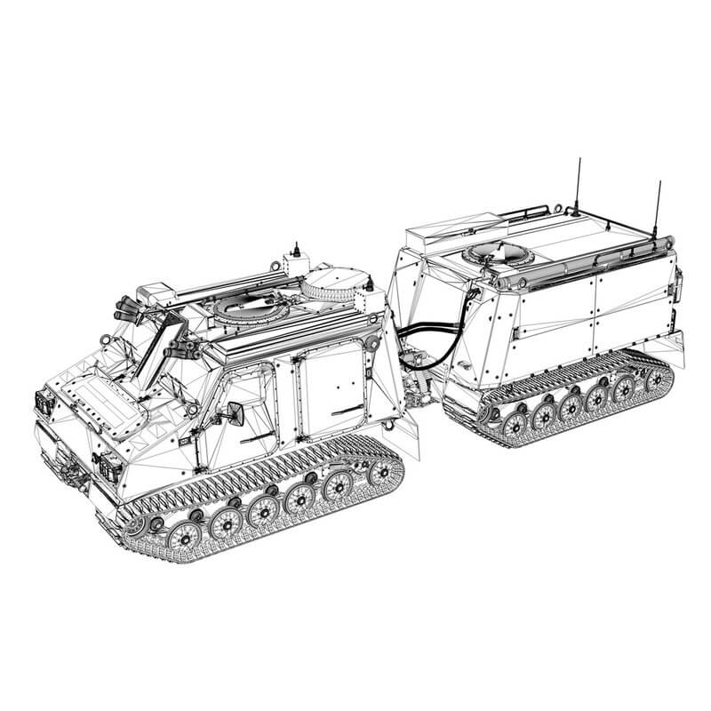 BAE BVS10 Viking - UK Forces 3D Model by panaristi