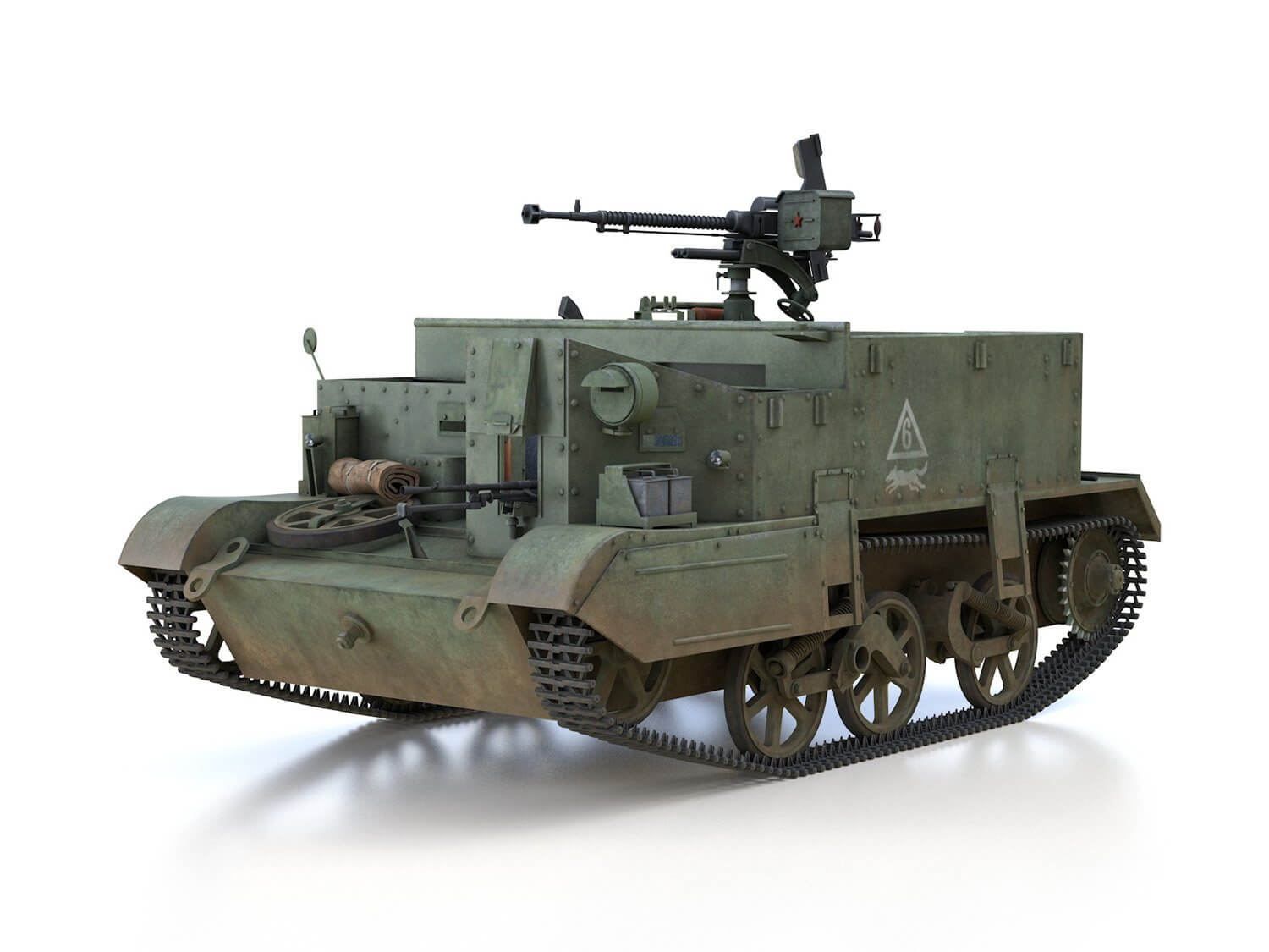 Bren Gun Carrier - BUC - Russian Army 3D Model by panaristi
