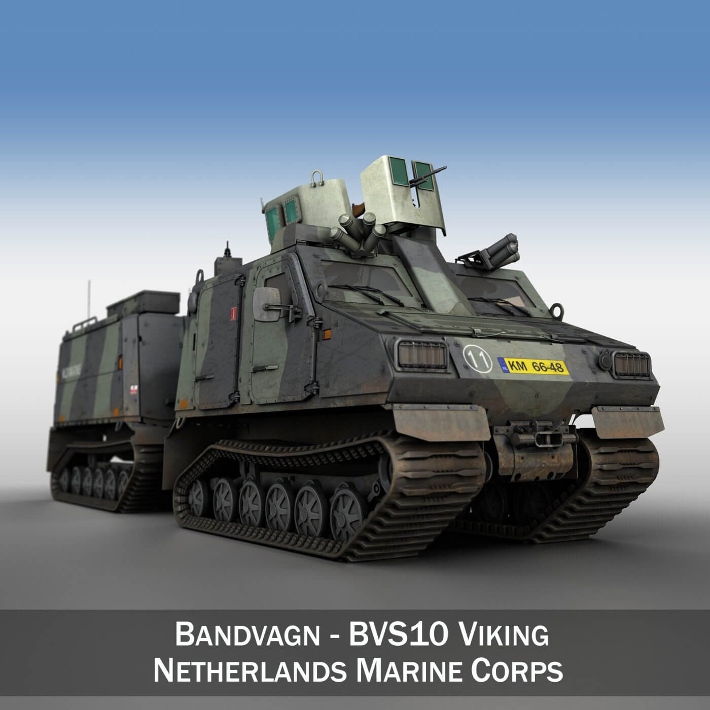 BVS10 Viking - Netherlands Marine Corps 3D Model by panaristi