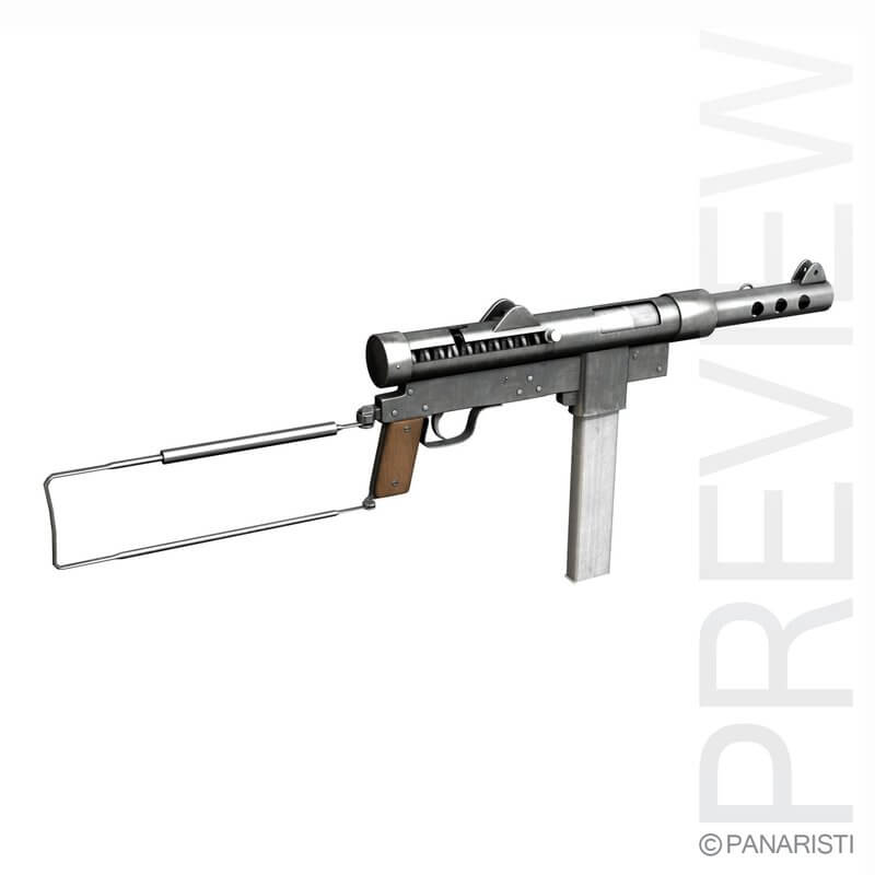 Carl Gustav M45 - Swedish K SMG 3D Model by panaristi