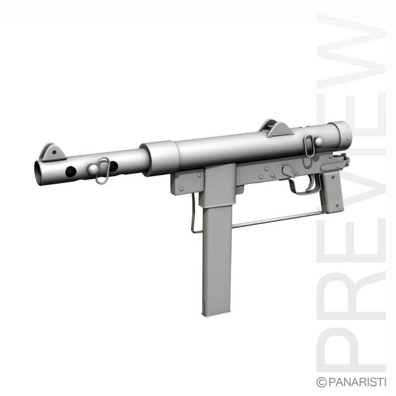 Carl Gustav M45 - Swedish K SMG 3D Model by panaristi