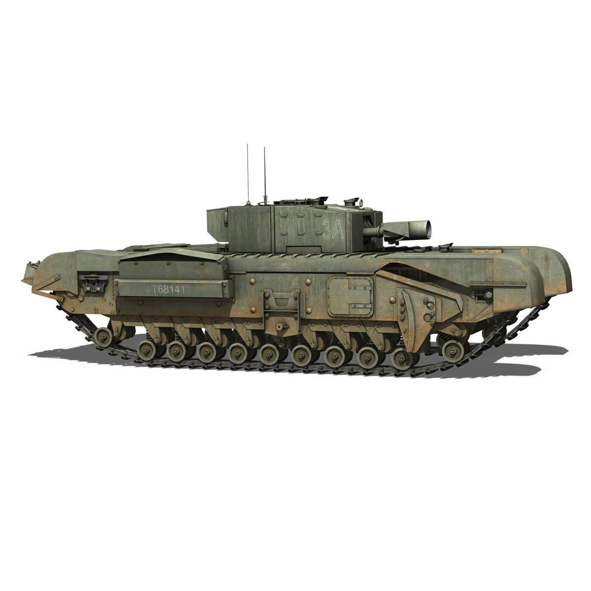 Churchill MK.III AVRE - 79AD 3D Model by panaristi