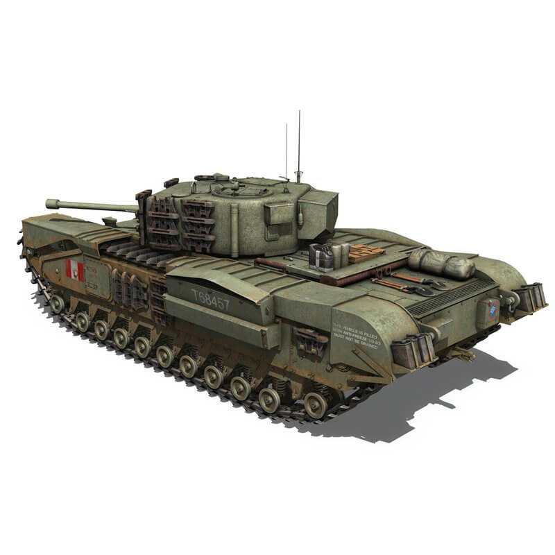 Churchill MK.IV - T68457 3D Model by panaristi