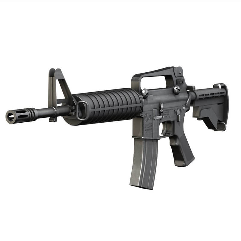 Colt M4 Commando Assault Rifle - 3D Model by panaristi