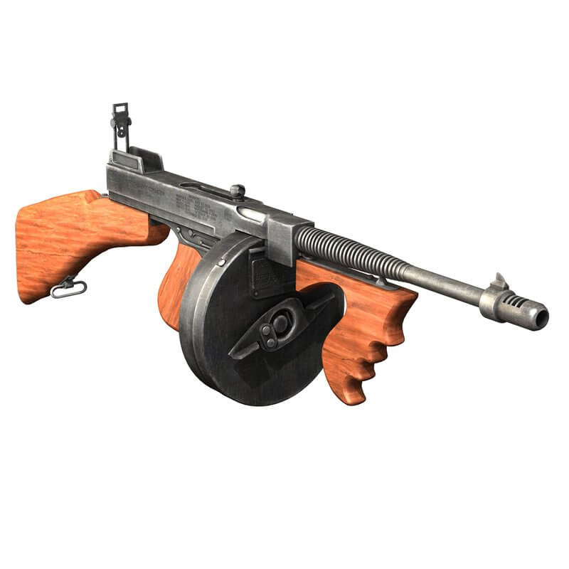 Colt Model 1921 Thompson Submachine Gun by panaristi