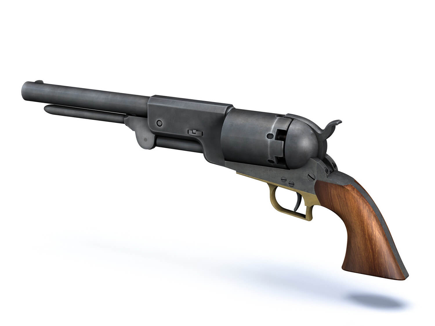 Colt Walker 1847 - Revolver 3D Model by panaristi