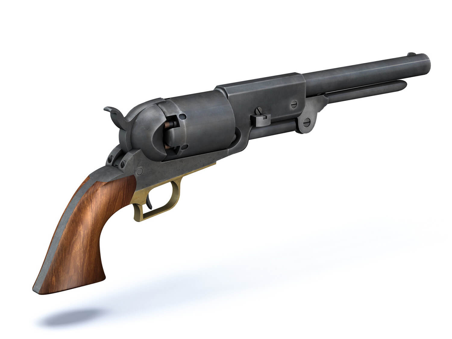 Colt Walker 1847 - Revolver 3D Model by panaristi