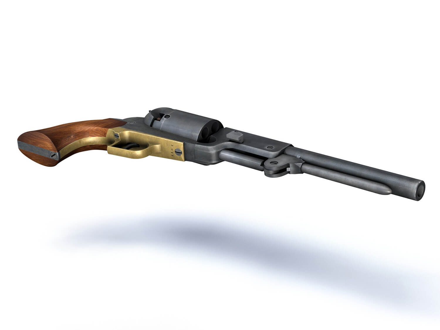 Colt Walker 1847 - Revolver 3D Model by panaristi