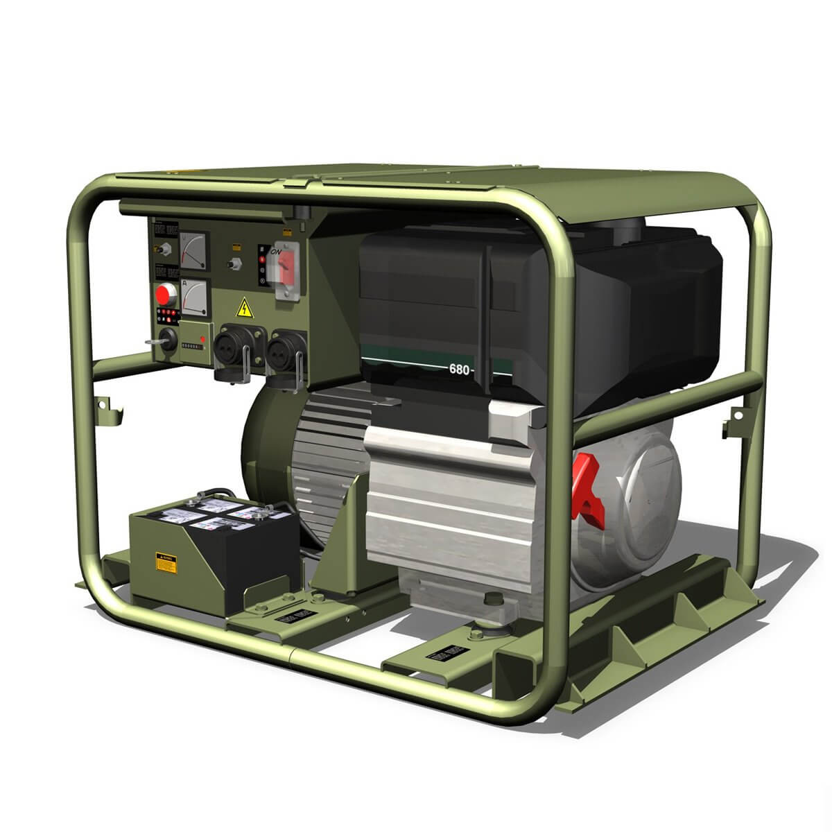 Diesel Generator Military - 3D Model by panaristi