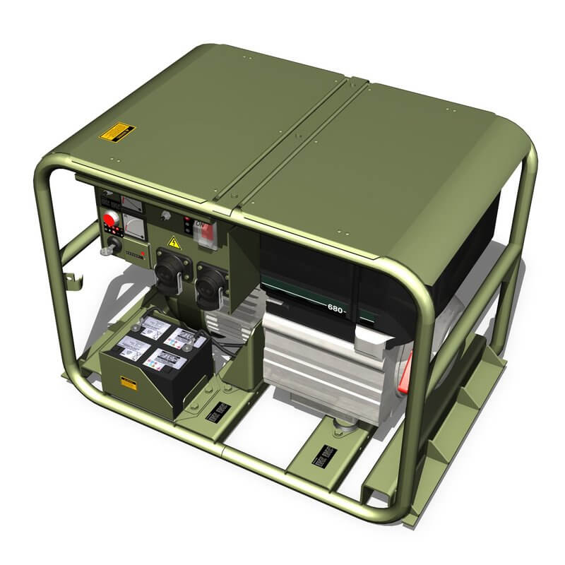 Diesel Generator Military - 3D Model by panaristi