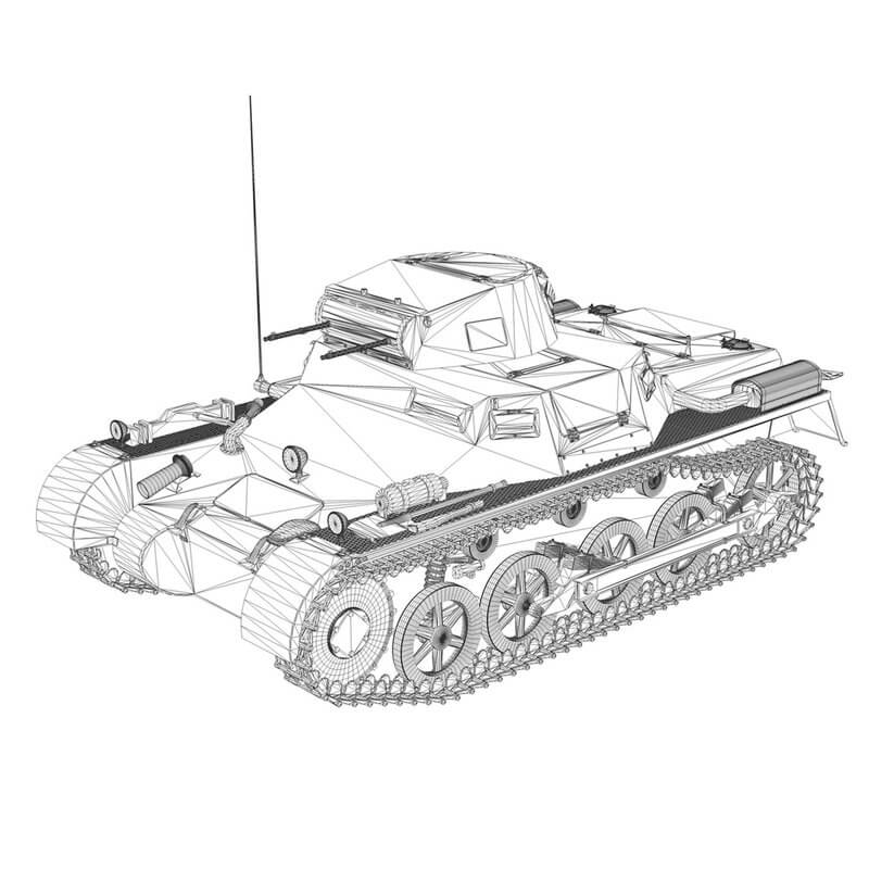 Early German WWII Tanks - Collection 3D Model by panaristi