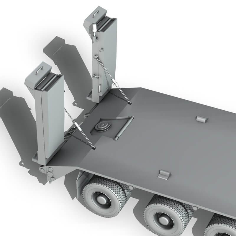 Faun STL-56 - Heavy Duty Tractor with 52 Ton Semi-Trailer 3D Model by ...