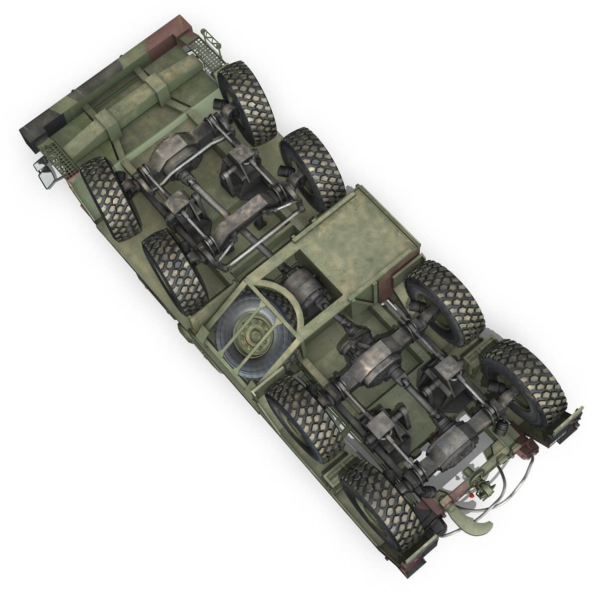 Faun STL-56 Tank Transporter 3D Model by panaristi