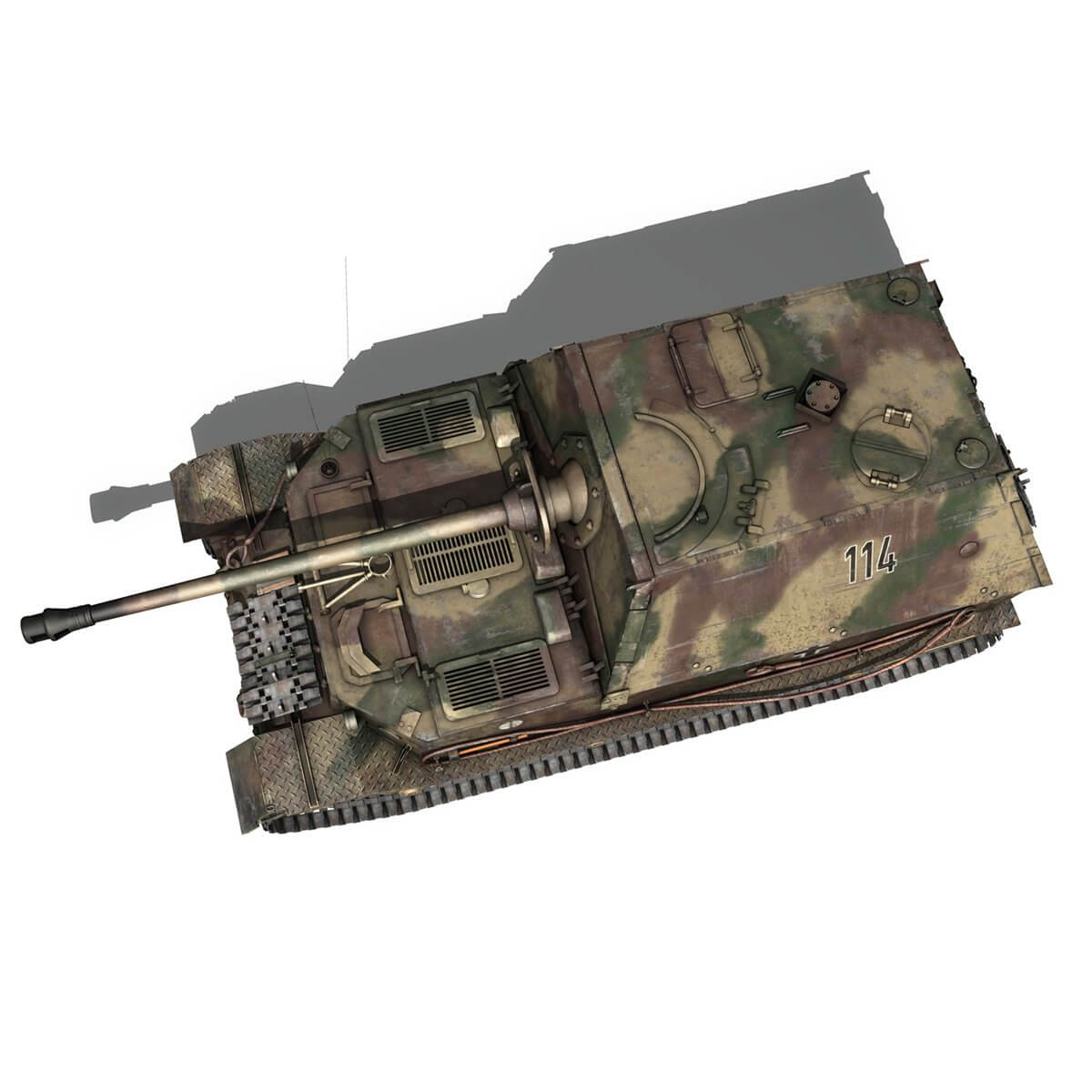 Ferdinand Tank Destroyer - Tiger (P) - 114 3D Model by panaristi