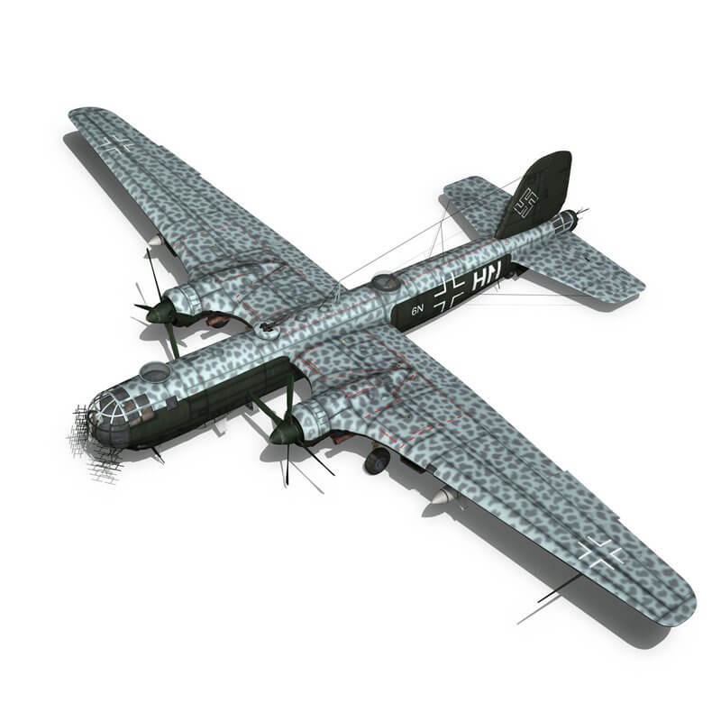 Heinkel He-177 A-5 - Greif - 5./KG 100 3D Model by panaristi