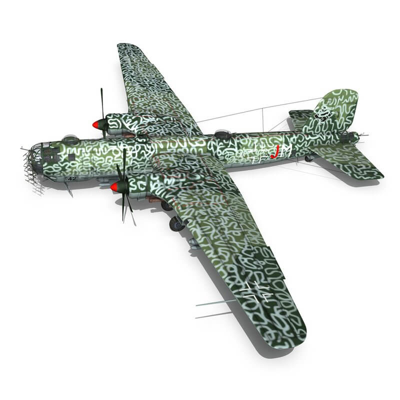 Heinkel He-177 A-5 - Greif - 6NJM 3D Model by panaristi