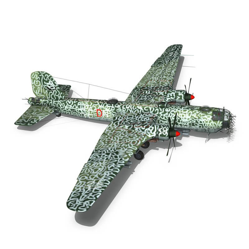 Heinkel He-177 A-5 - Greif - Navy 3D Model by panaristi