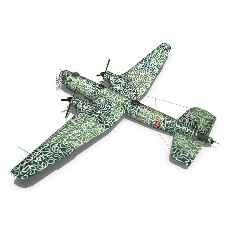 Heinkel He-177 A-5 - Greif - Navy 3D Model by panaristi